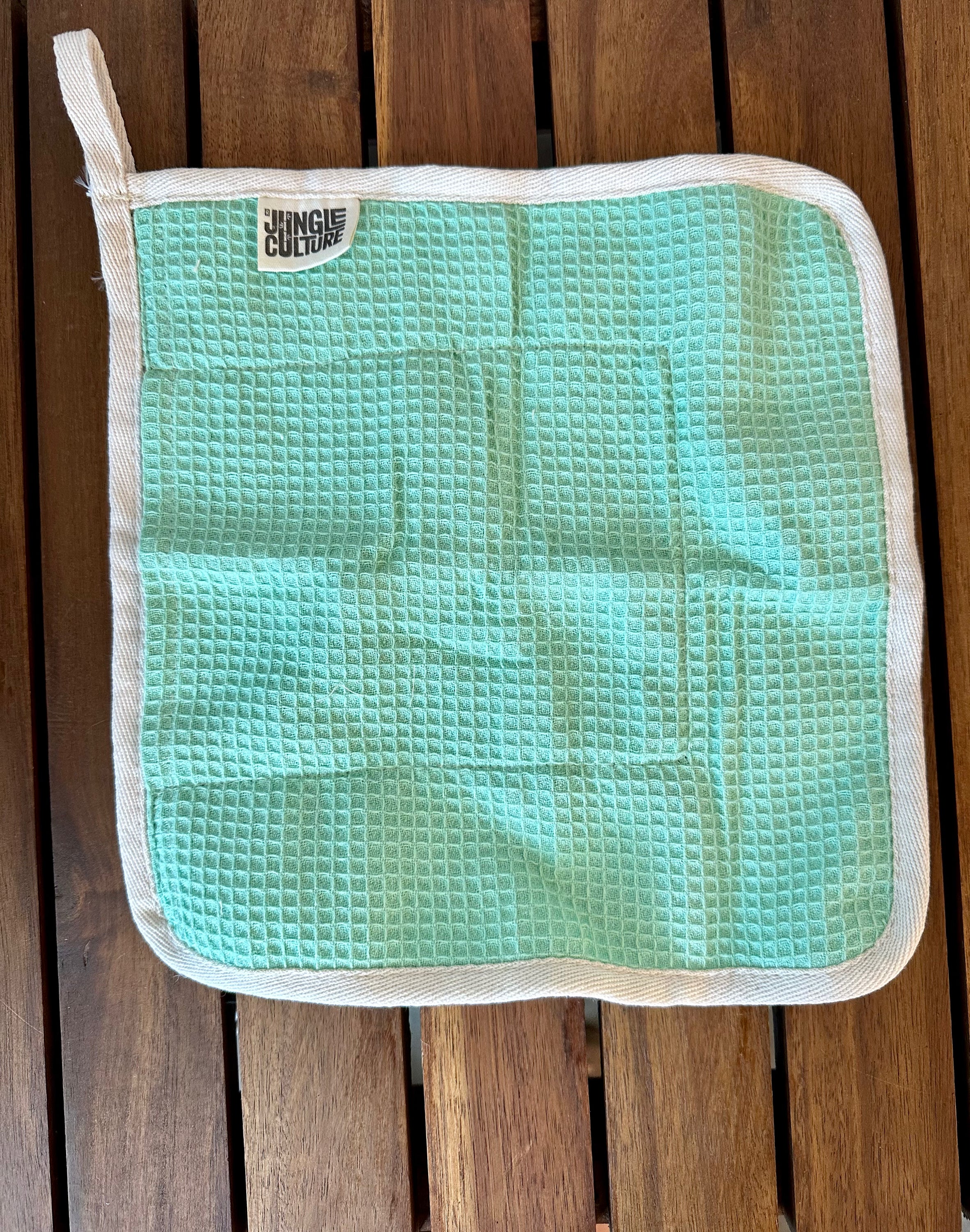 Cotton & Sisal Reusable Multi Use Cloth - Green | Sustain Mother Earth